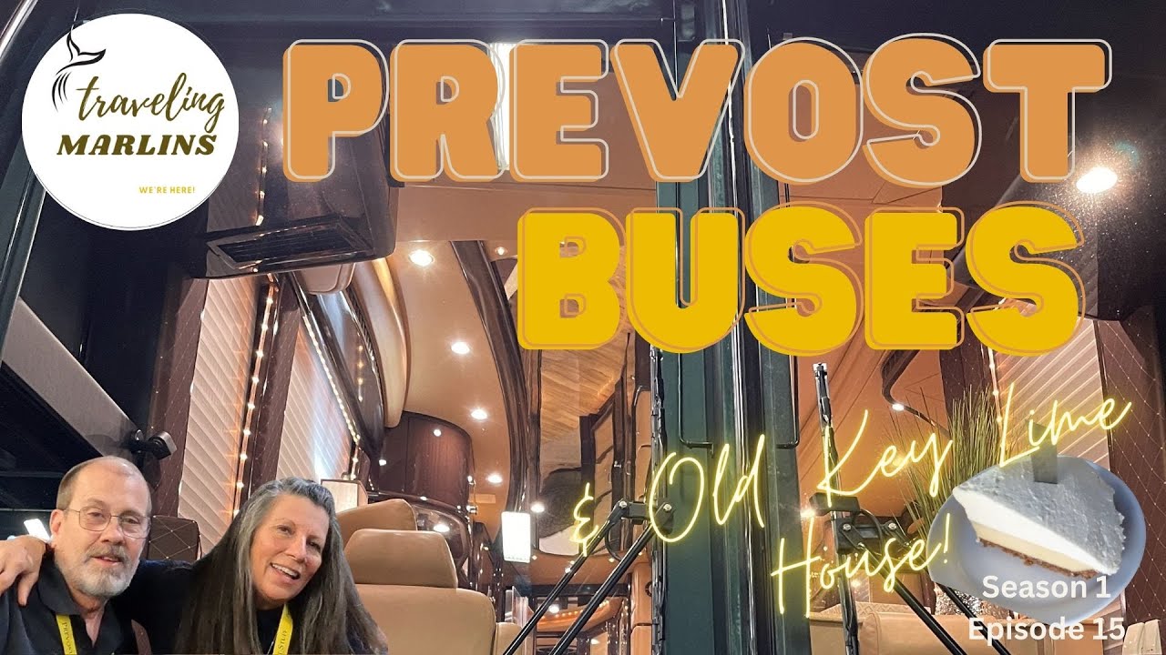 See beautiful coaches (buses) featured at Prevost Expo 2023, & Old Key ...