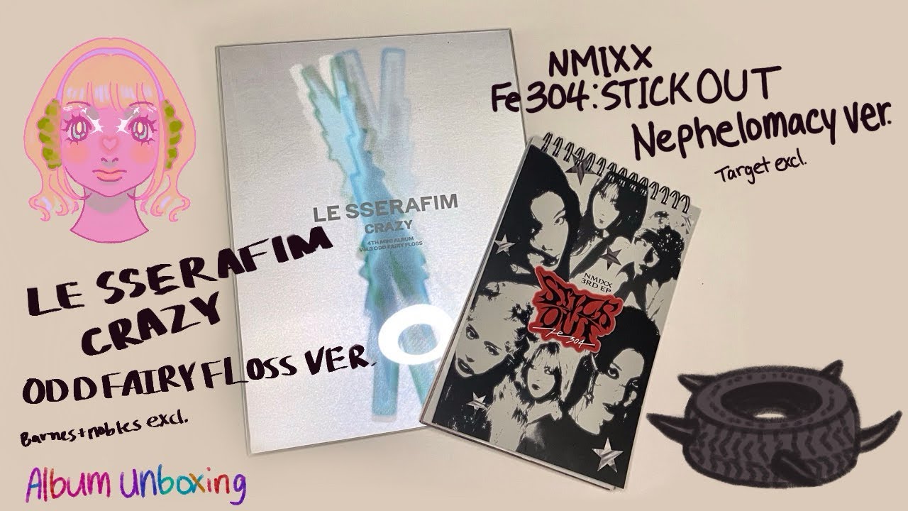 lesserafim crazy(odd fairy floss ver+nmixx fe304: stick out ...