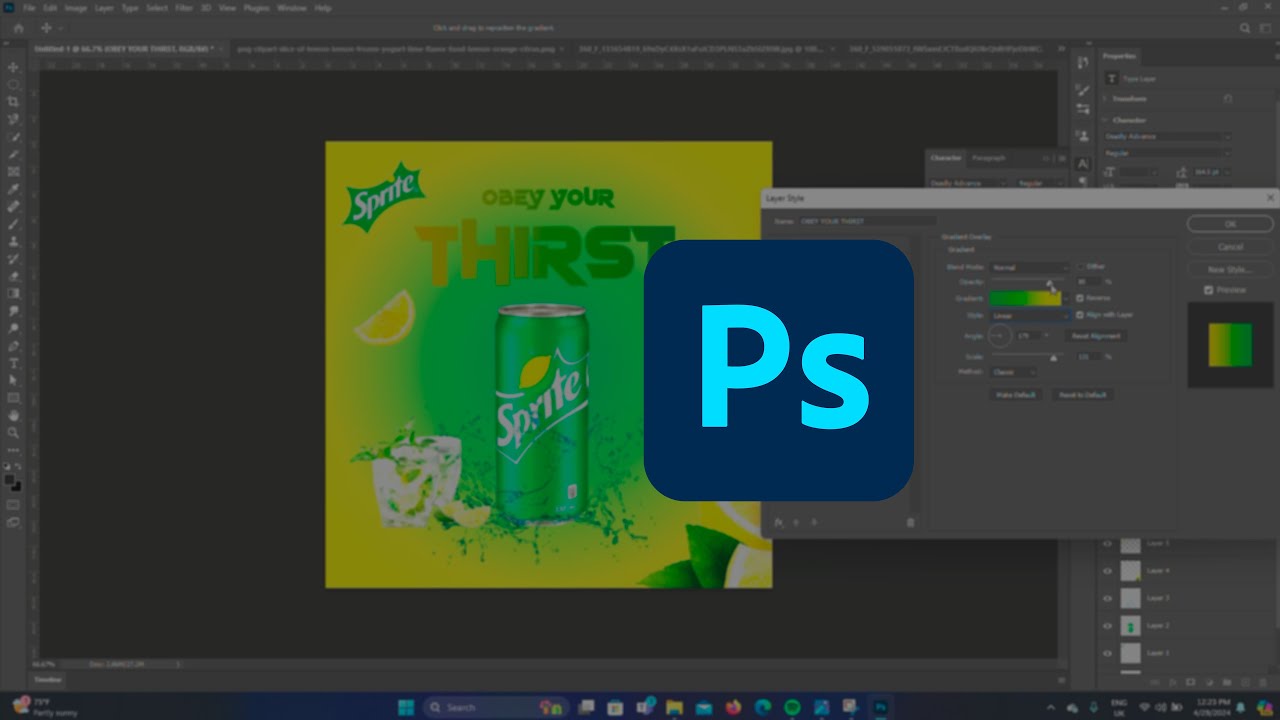 Sprite Concept Design | Adobe Photoshop tutorial | Graphics Design ...