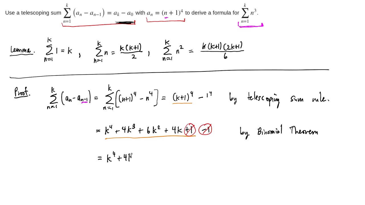 Example: Sum of Cubes - YouTube