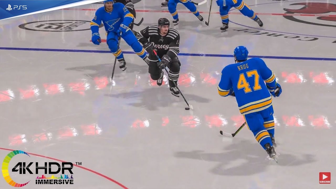 New Jersey Devils vs St Louis Blues 4K! Full Game Highlights! NHL 22 ...