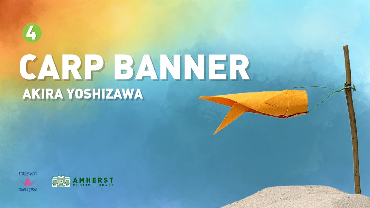 ORIGAMI BEACH PARTY - Carp Banner designed by Akira Yoshizawa - YouTube