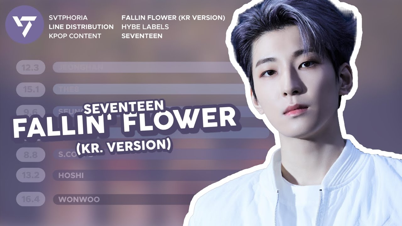 Fallin' Flower (KR Version) – SEVENTEEN | Line Distribution [ Color ...