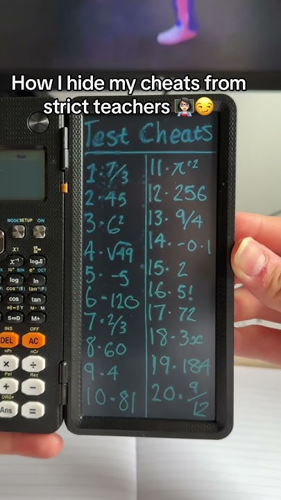 Is this the easiest way to cheat in exams?! 🤣 #calculator #diy # ...