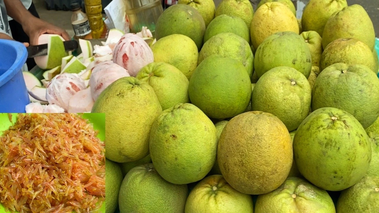 Champion Masala Jambura Making of Old Dhaka | Masala Pomelo Fruit ...