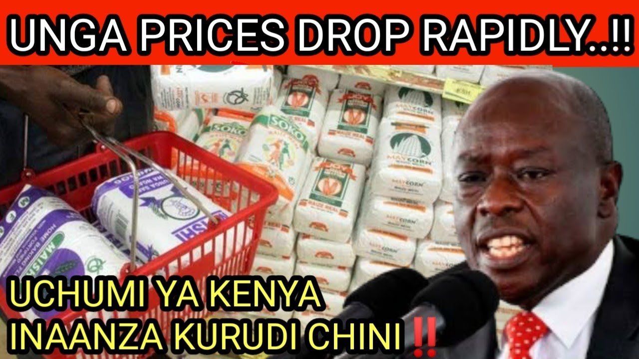 BREAKING 🔴NEW UNGA PRICES IN KENYA ANNOUNCED AFTER NOTICE FROM GACHAGUA ...