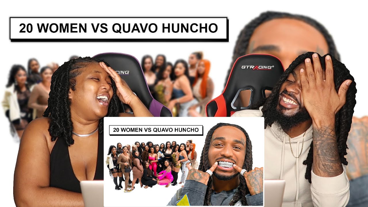 20 WOMEN VS 1 RAPPER : QUAVO HUNCHO | REACTION - YouTube