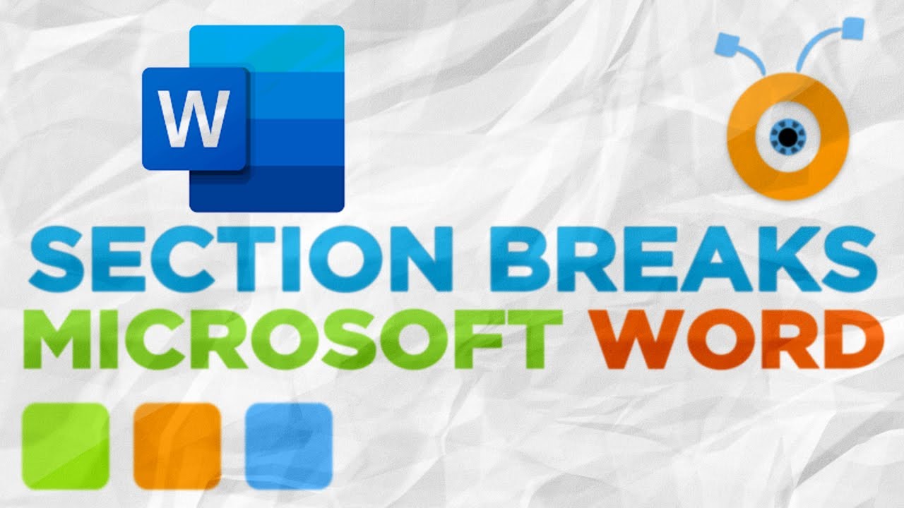 Section Breaks | Microsoft WORD for Beginners - YouTube