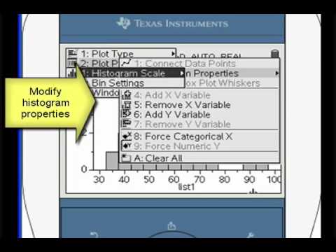 TI-Nspire Mini-tutorials: Constructing a Histogram - YouTube