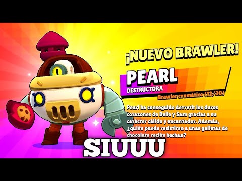 HE DESBLOQUEADO AL NUEVO BRAWLER *PEARL*♥️ - Brawl Stars - YouTube