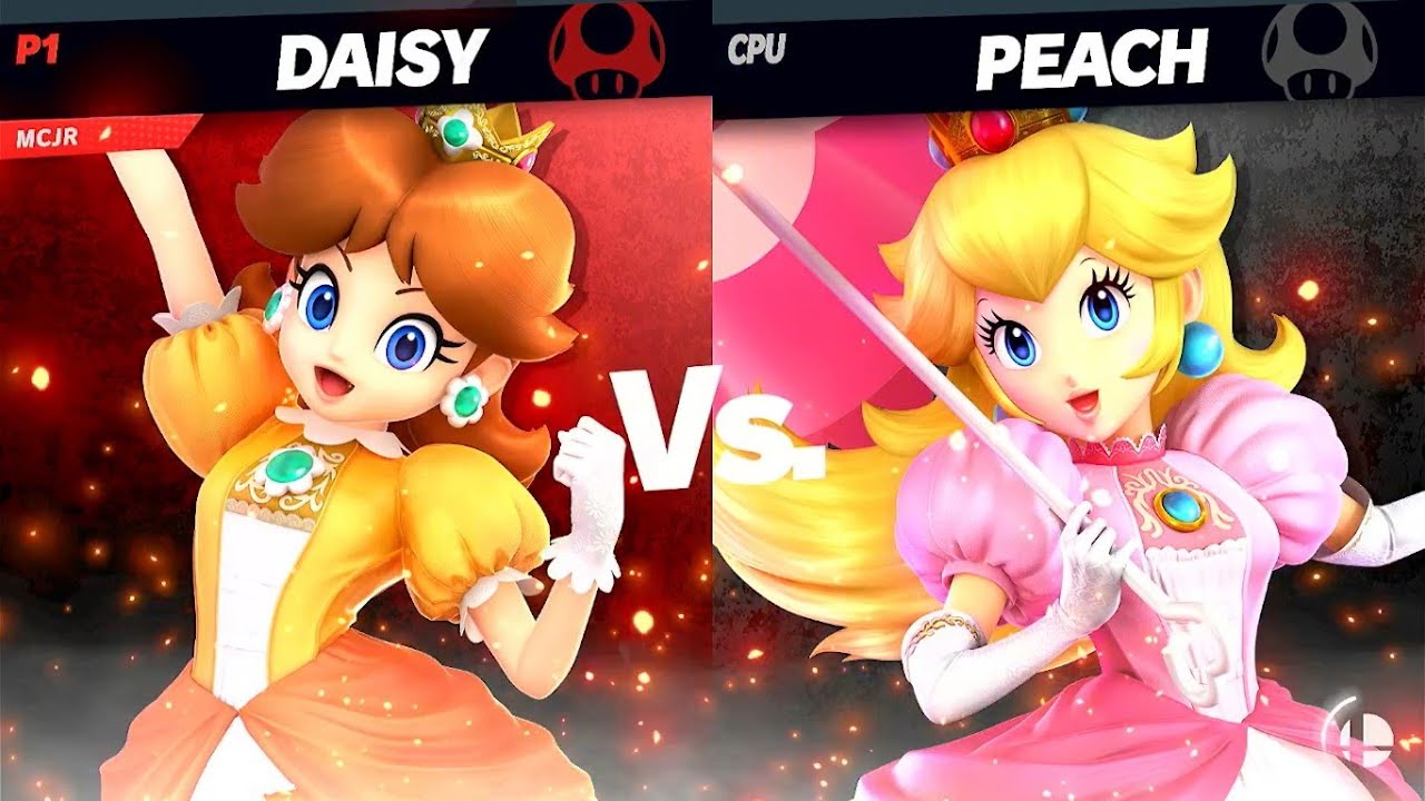 Super Smash Bros. Ultimate: Daisy vs. Peach (For @WinterDaisy-WD) - YouTube