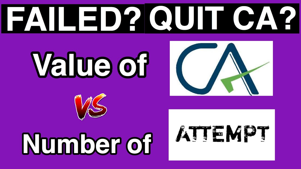 Thinking of giving up CA? Failed number of times in CA ? This story ...