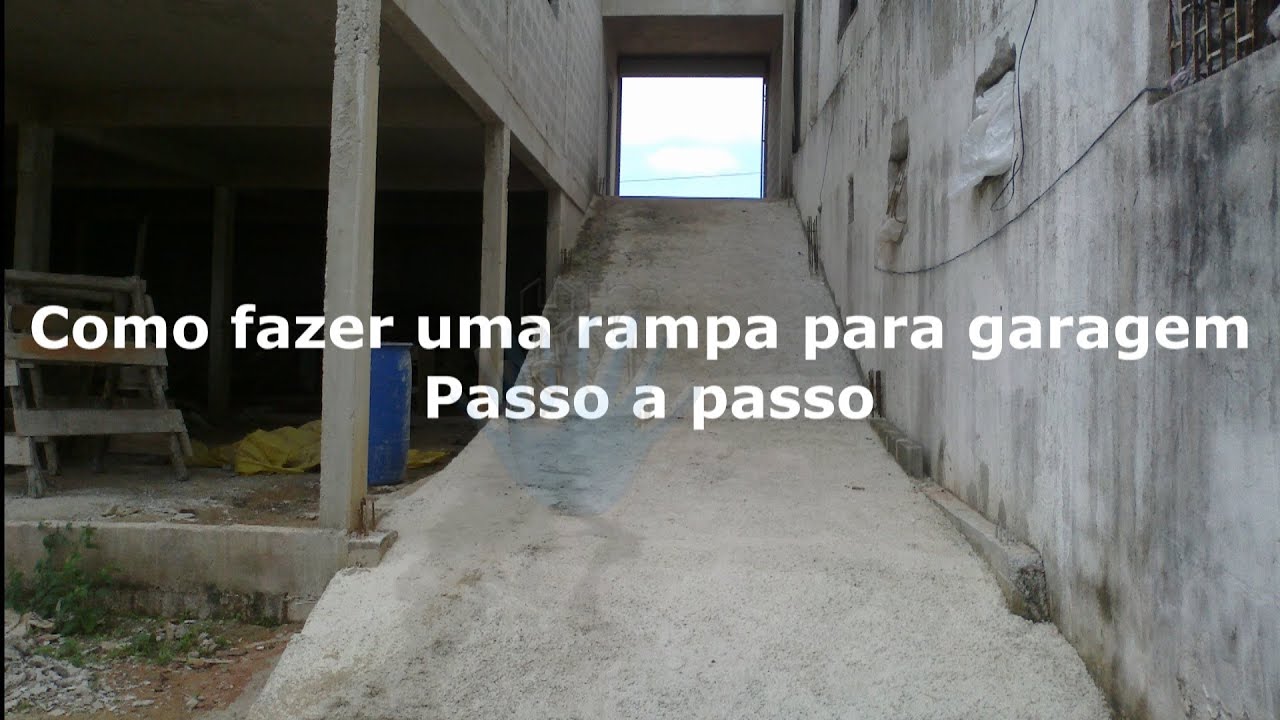 Como fazer rampa para garagem - Passo a passo / Pedreiro/Concretagem ...