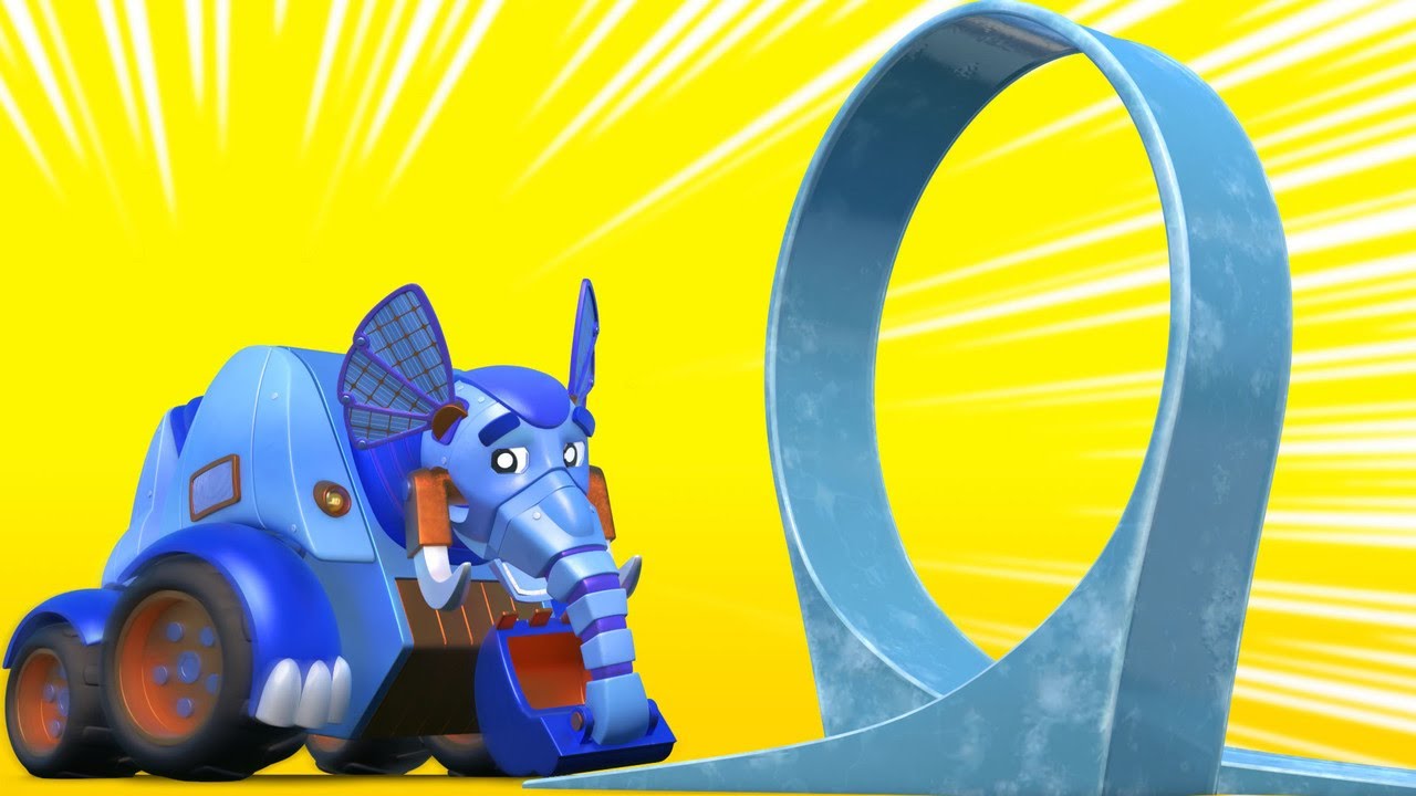 AnimaCars - INVERNO:ELEFANTE ha paura del CERCHIO DI GHIACCIO cartoni ...