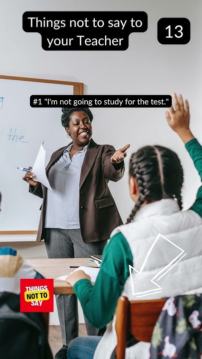 👨‍🏫 Things NOT TO SAY to your TEACHER 🏫 N 13 #shorts #teacher # ...