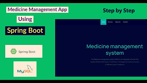 Building a Medicine Management app with Spring Boot and Java - YouTube