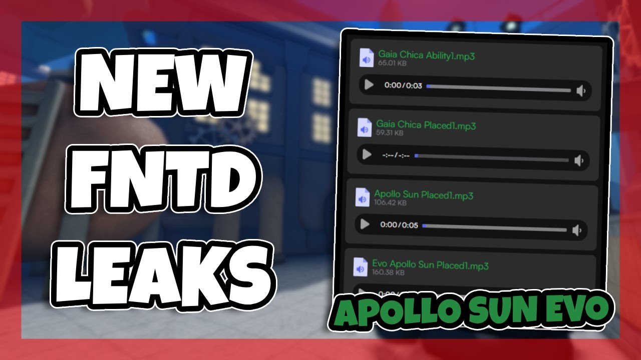 APOLLO SUN EVO LEAKED in Five Nights TD (FNTD) - YouTube