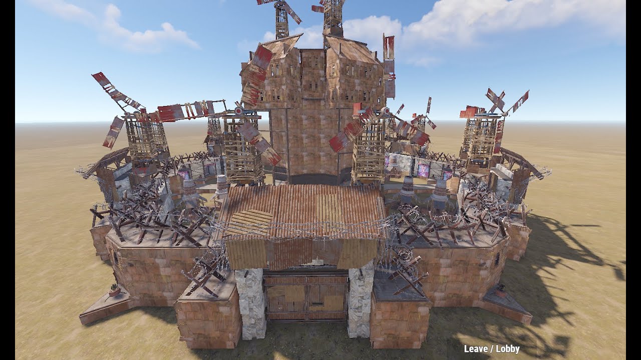 Pack Rat Fortress Base Tour - Rust Base Concept - YouTube