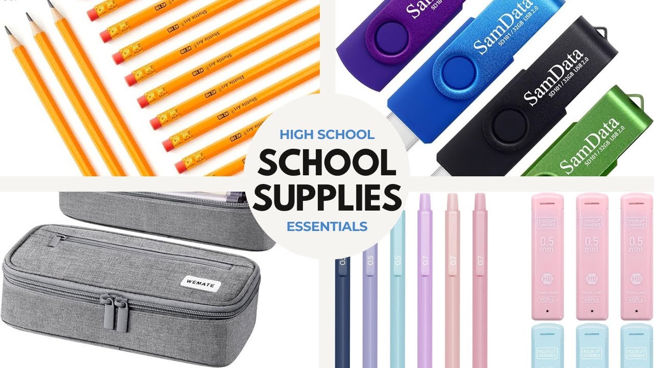 AMAZON School Supplies! (Highschool) ️📓 - YouTube