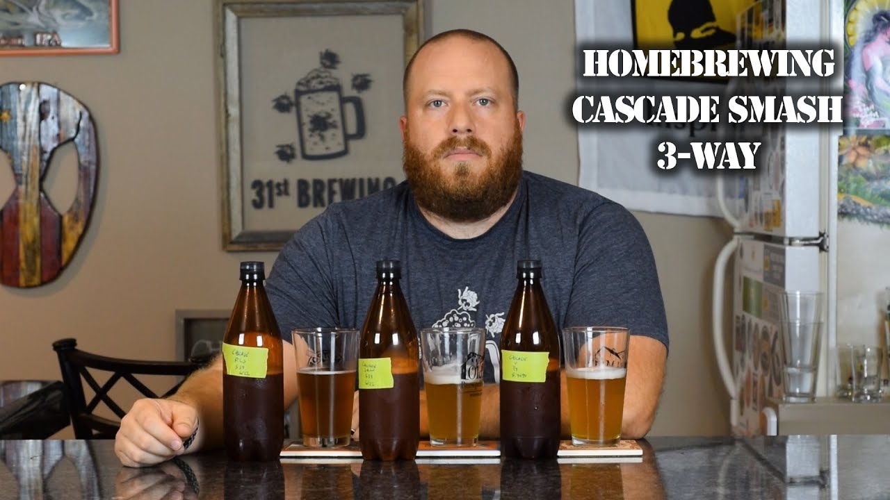 Homebrewing Cascade with 3 Different kinds of Grain Small Batch Smash ...