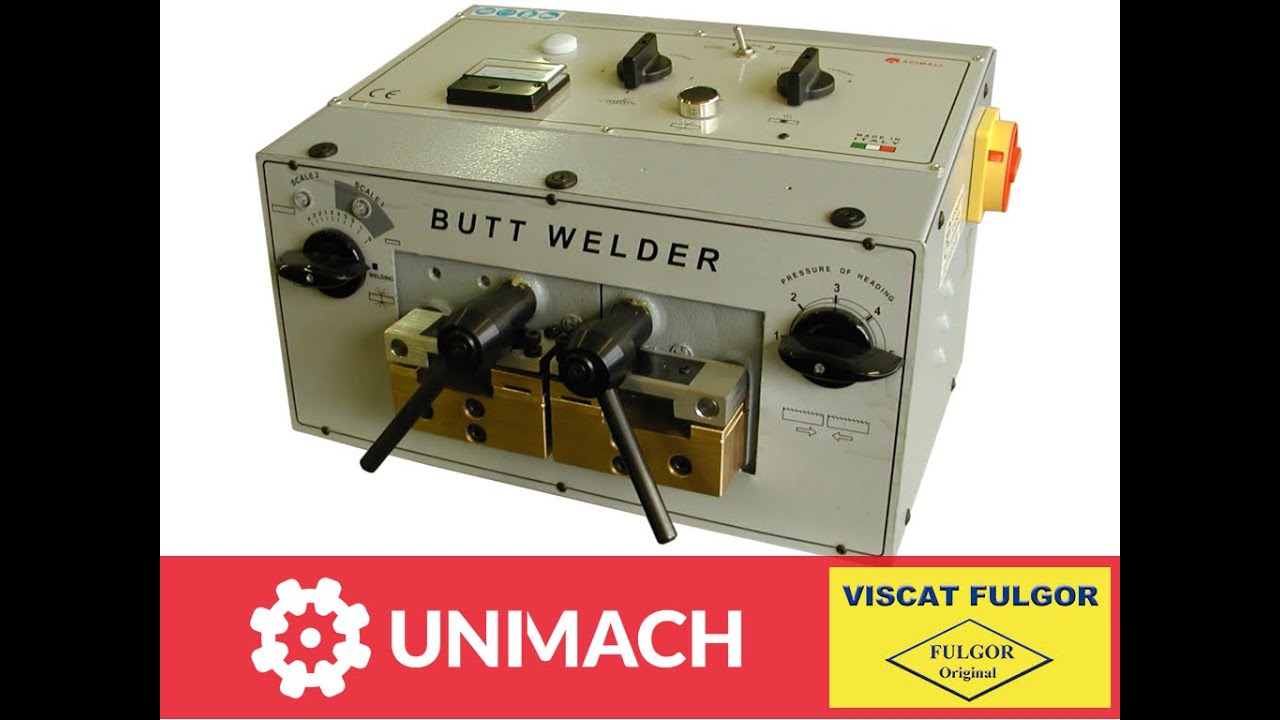 Proces zgrzewania pił taśmowych na zgrzewarce VC4 Viscat Fulgor UniMach ...