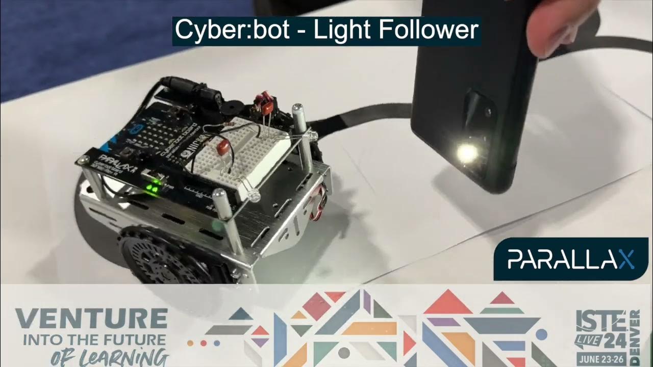 Parallax's Cyber:bot Chases the Light at ISTE2024! - YouTube