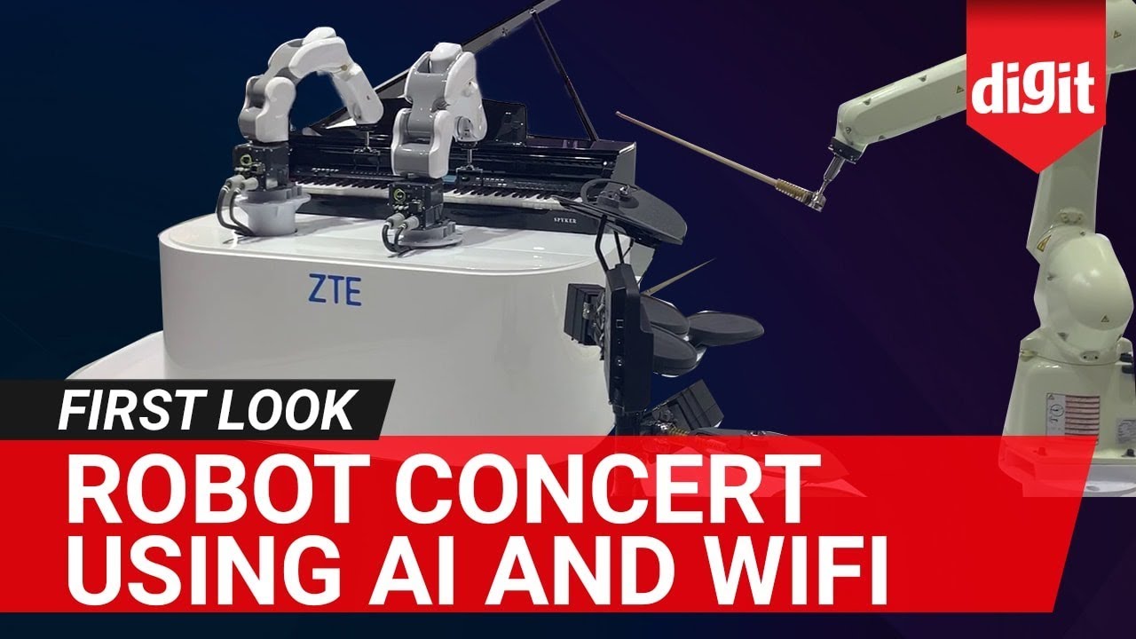 Here's What Happens When 3 Robots Form a Band | Musical Concert by ZTE ...
