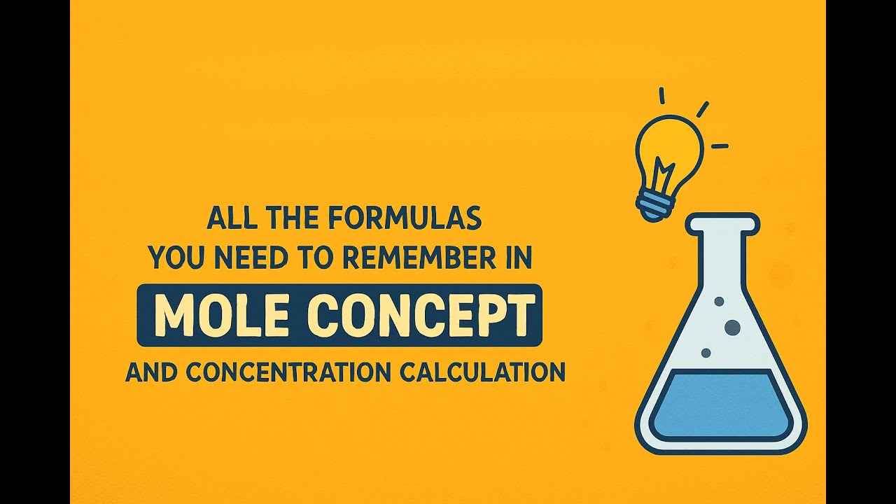 🔥 All Chemistry Formulas in 12 Minutes! | Moles, Molarity, Molality ...