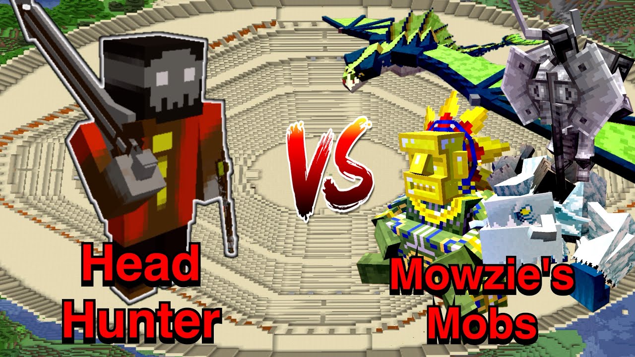 Head Hunter VS Mowzie's Mobs | Minecraft |Mobs Battle1.18.2 - YouTube