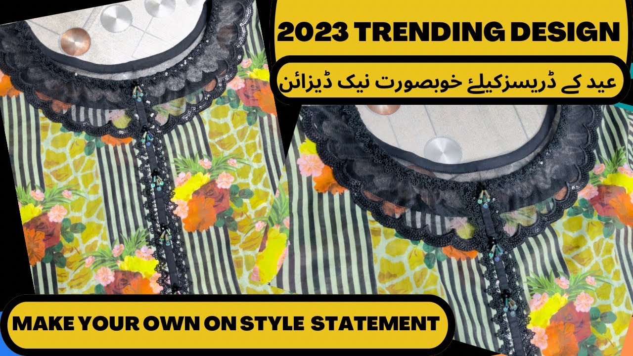 new neck design 2023🤩🔥| new neck design cutting and stitching | neck ...