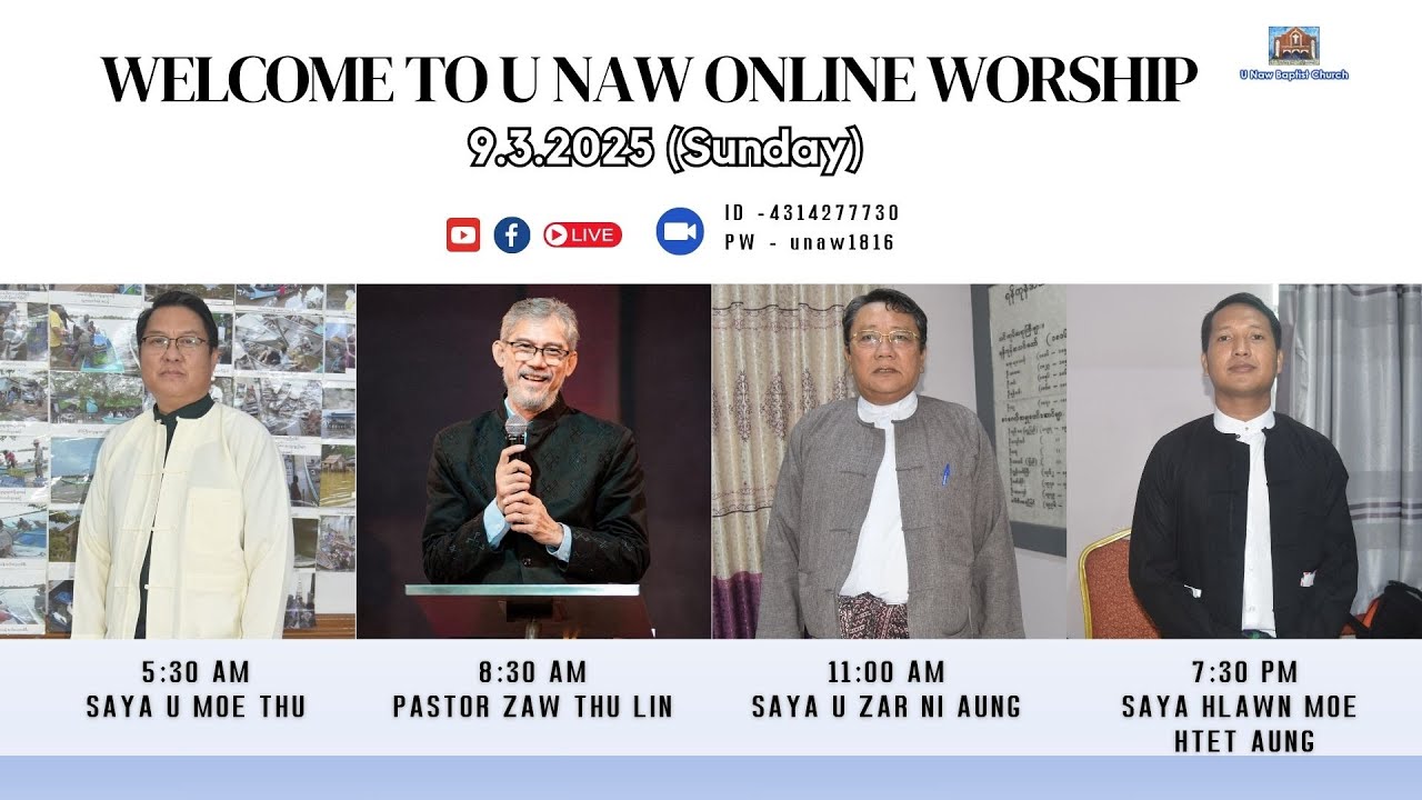 9.3.25 (Sunday) 11:00 AM - Welcome To U Naw Worship - YouTube