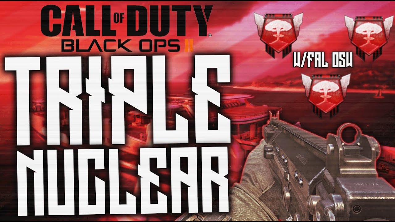 BO2 : "Triple nucléaire FAL OSW" (BO2 GAMEPLAY) - YouTube