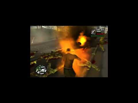 GTA:San Andreas cj v.s zombies loquendo