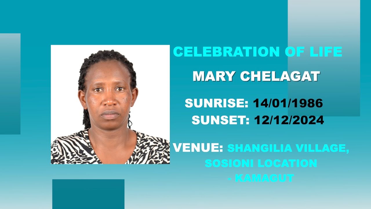 FUNERAL FOR THE LATE MARY CHELAGAT TUM - YouTube