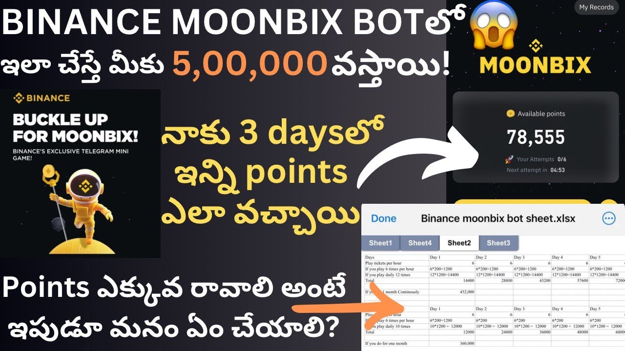 Binance Moonbix Telegram Bot || How to get more points in binance ...