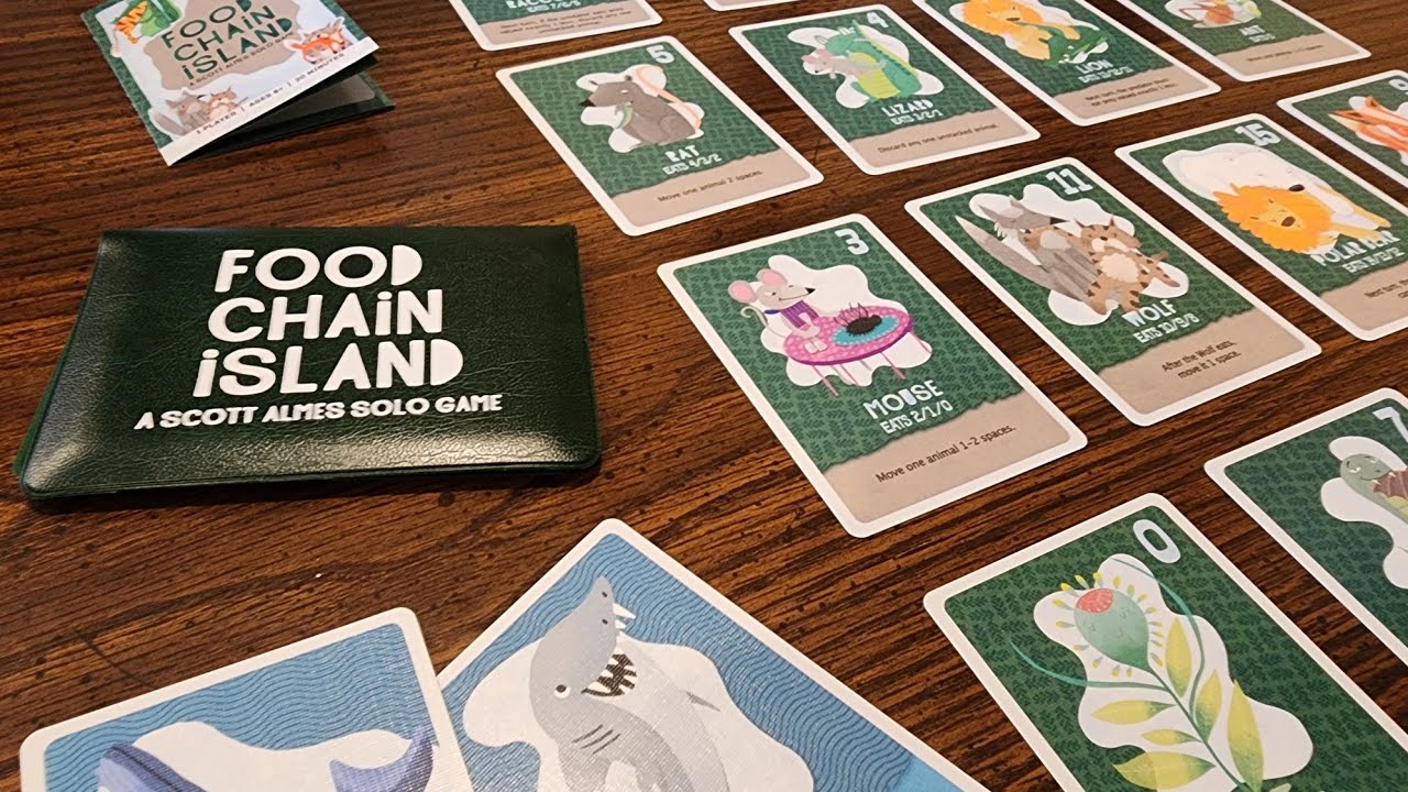 How to play "Food Chain Island" - Solo Play & Review! 🕷 ️🐜 ️🌱 - YouTube