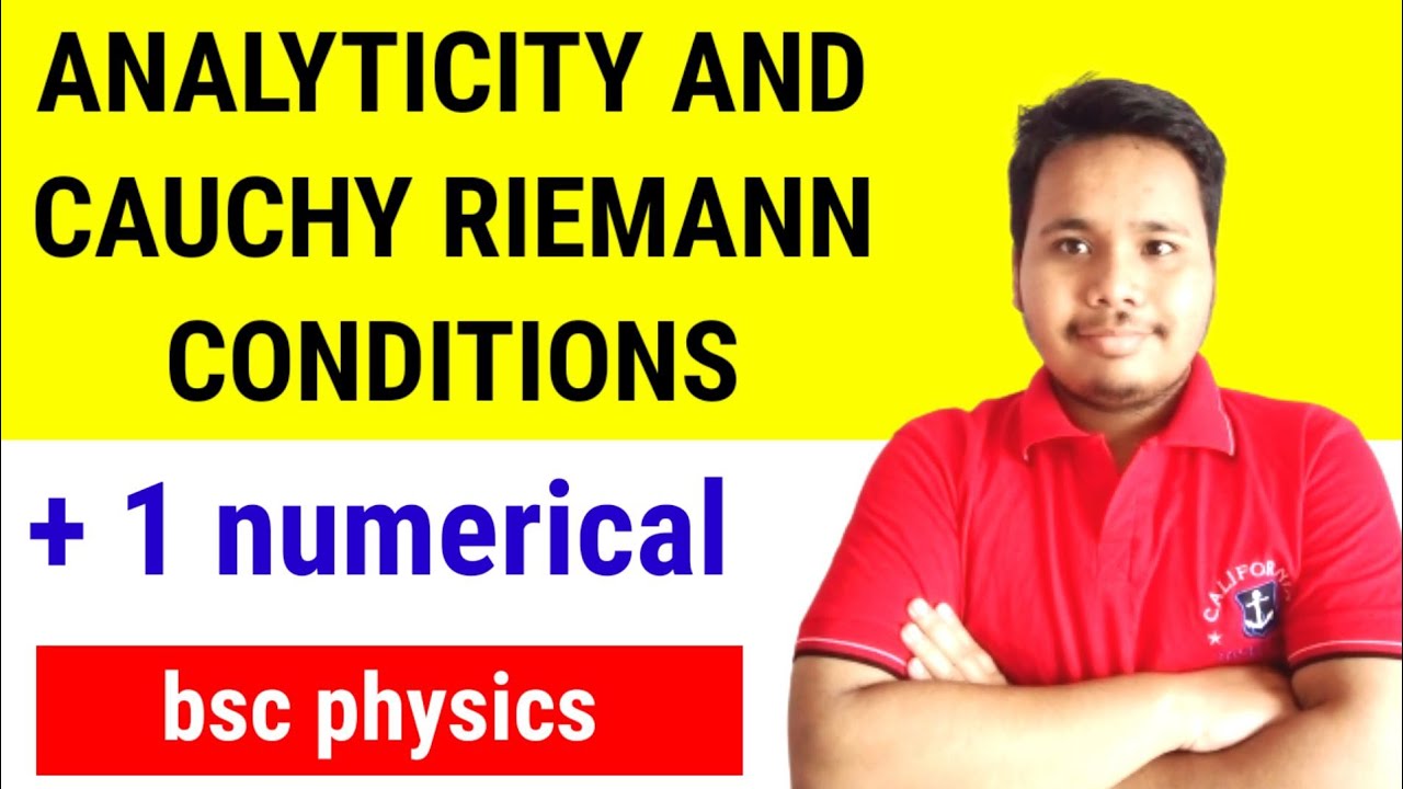 analyticity and cauchy riemann conditions || cauchy riemann conditions ...