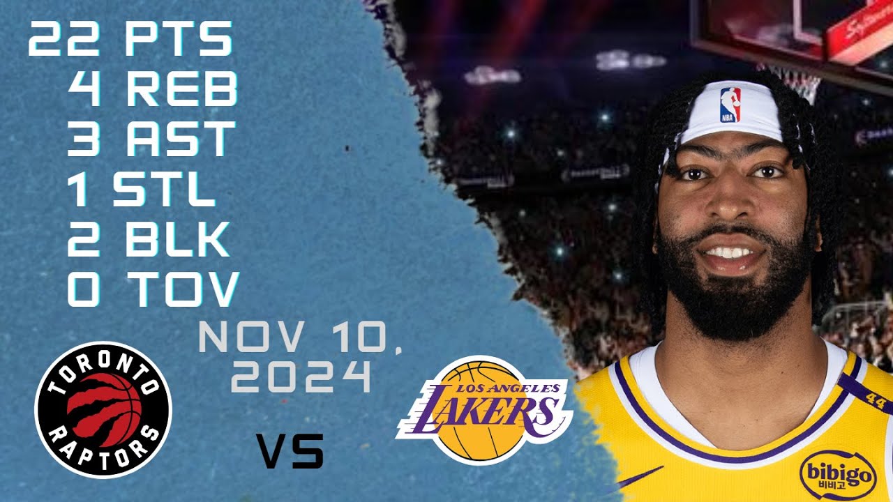 Anthony Davis Player Full High Lowlights vs RAPTORS 10 11 2024 - YouTube