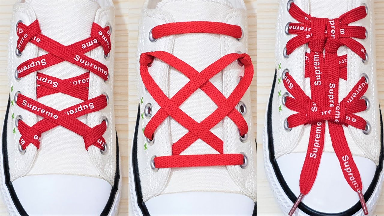 How To Tie ShoeLaces - Creative Ways to Fasten Tie Your Shoes Tutorial ...