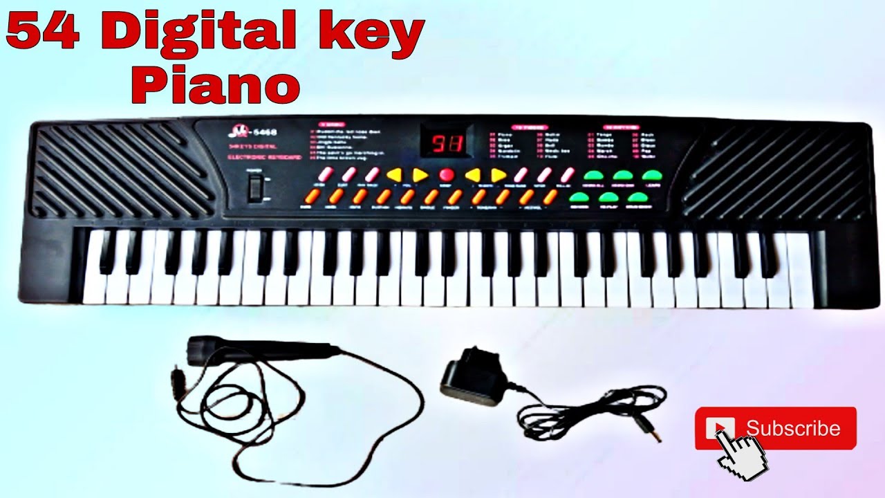Rockstar 54 Keys Electronic & Musical Piano Keyboard 5468 with Mic ...