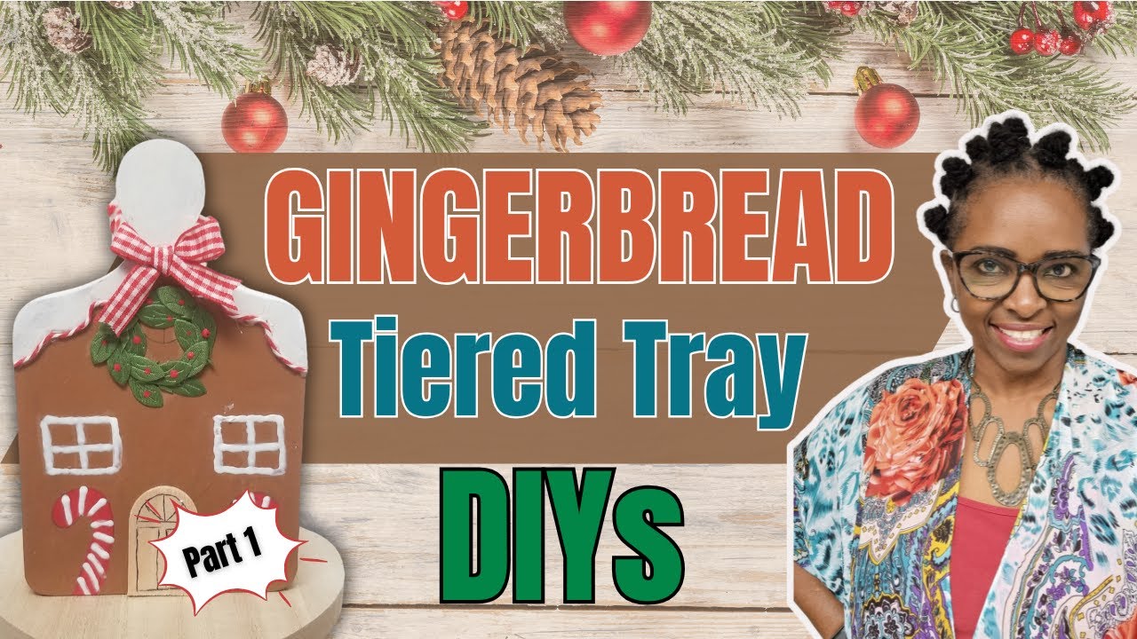 4 Gingerbread Tiered Tray DIYs | Festive & Easy Christmas Decor Ideas ...