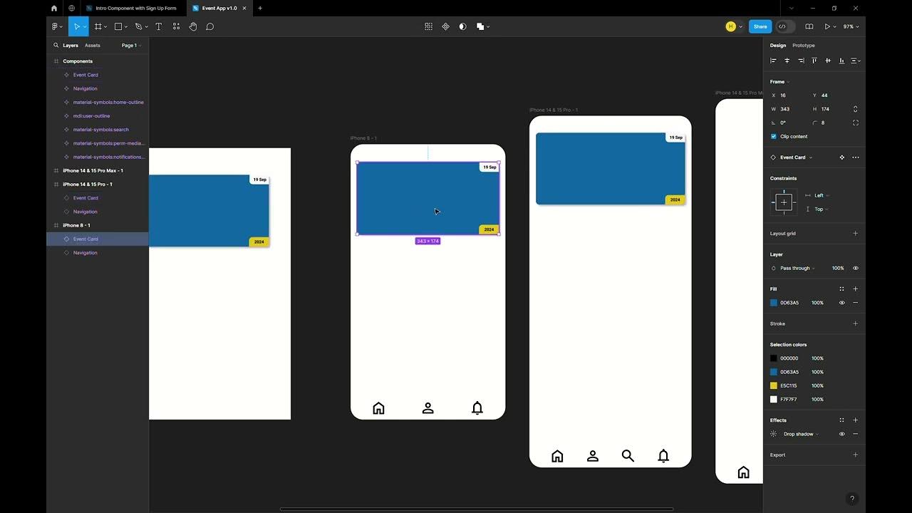 Project 2: Event Card Constraints | Figma UI/UX Design Advanced - YouTube