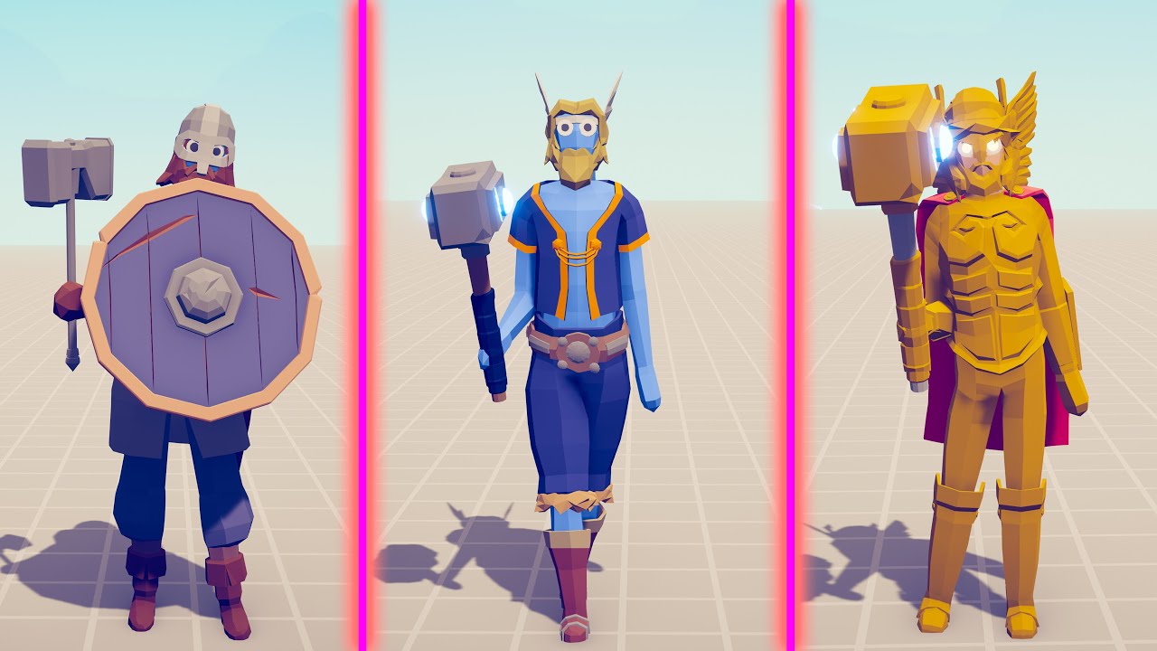 EVOLUTION OF NEW THOR - Totally Accurate Battle Simulator TABS - YouTube