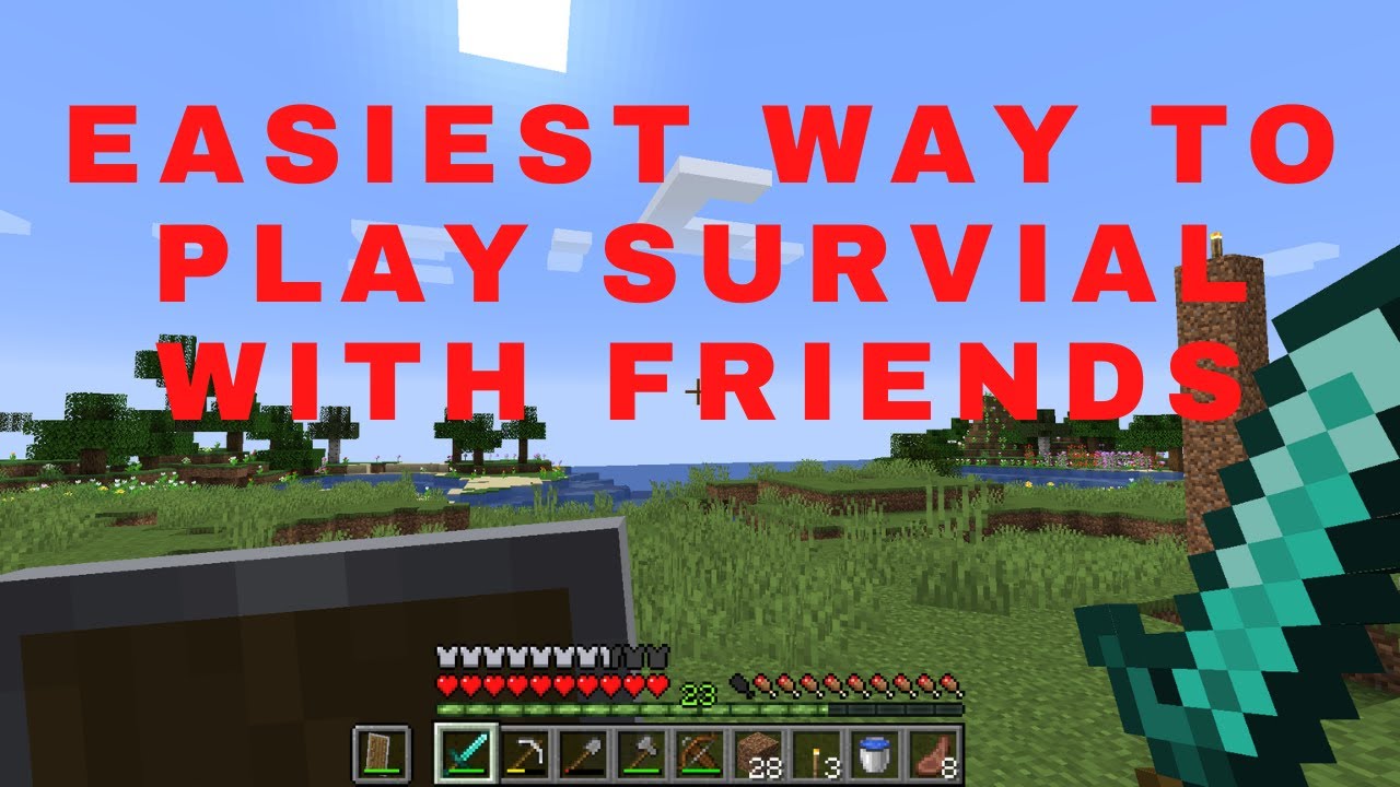 How To Play Minecraft Survival With Friends - Easiest Method - YouTube
