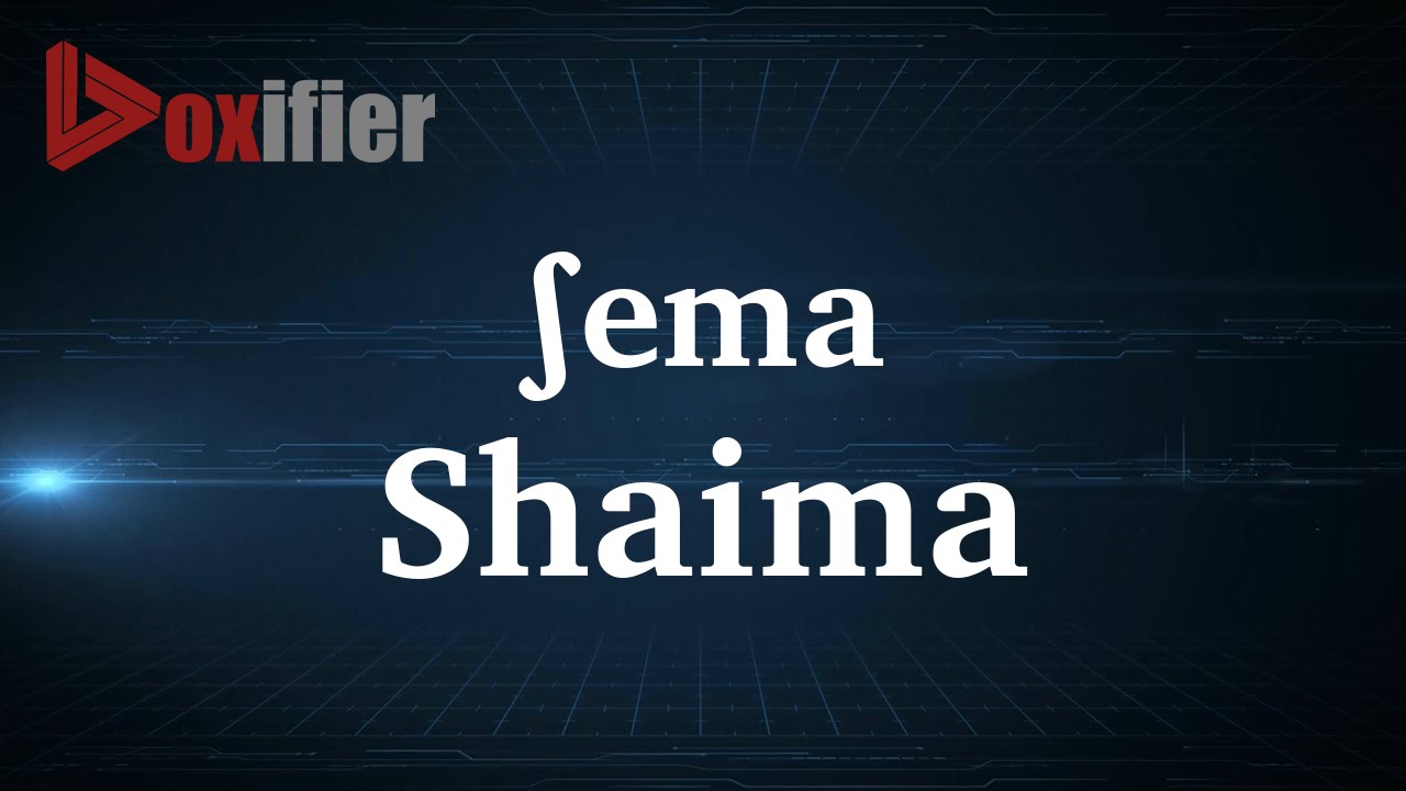 How to Pronunce Shaima in French - Voxifier.com - YouTube