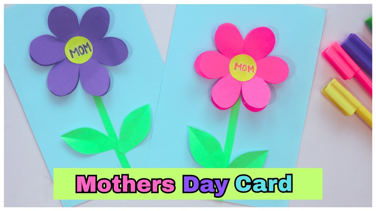 Mothers Day Card Tutorial Easy - YouTube