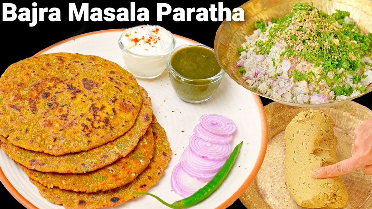 Healthy Bajra Paratha Recipe | Pearl Millet | Weight Loss | Gluten Free ...