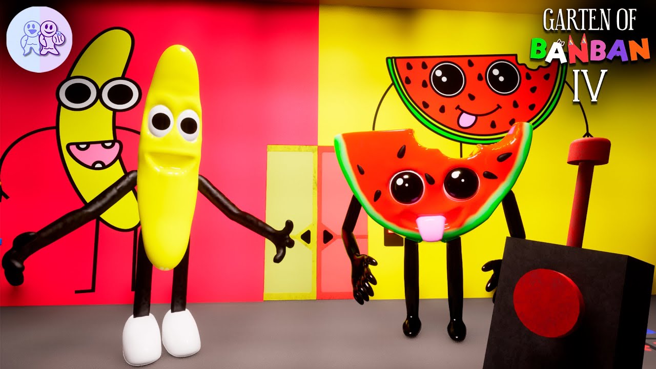 Garten of Banban 4 - Meeting with WATER MELEENA and BANANA (Gameplay #1 ...