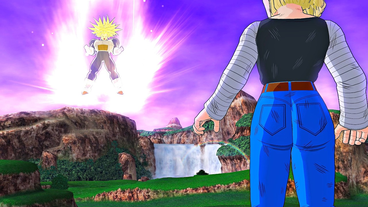 ANDROID 18 vs. VEGETA Scouter & SUPER TRUNKS & LSSJ3 BROLY || DRAGON ...