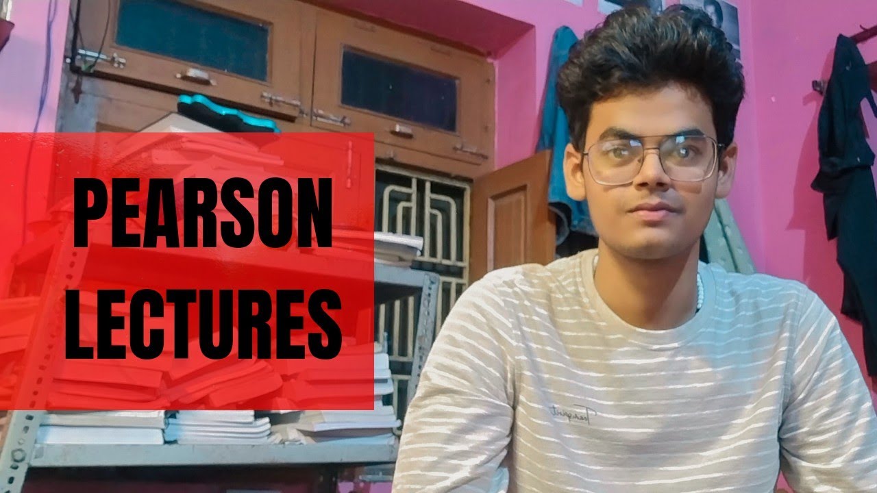 Pearson Lectures coming soon - YouTube